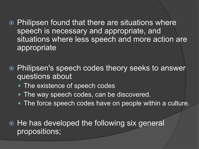 Speech codetheory | PPTX