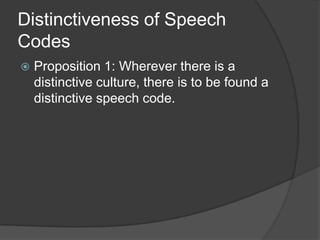 Speech codetheory | PPTX