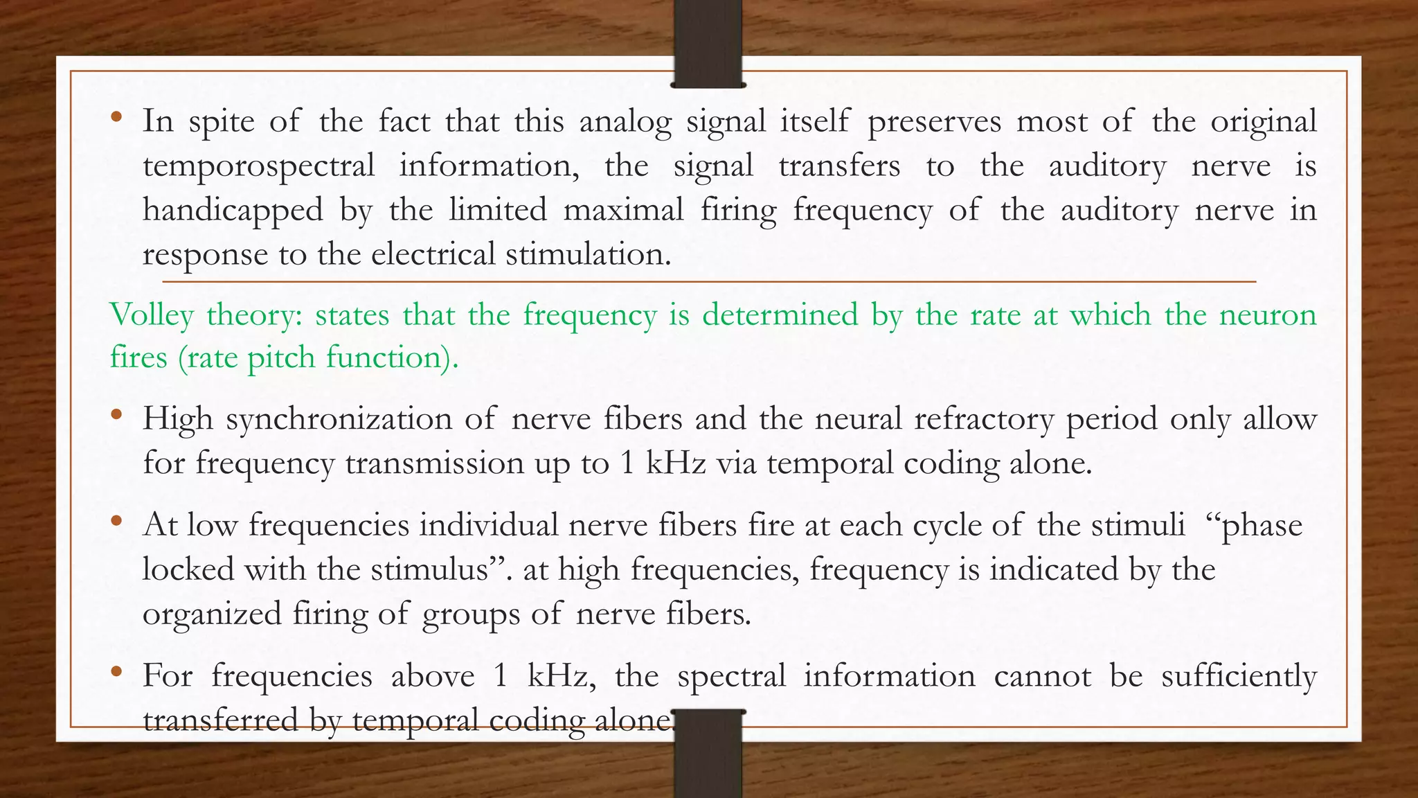 Speech Coding Strategies In Ci Pptx Digital Audio Computer