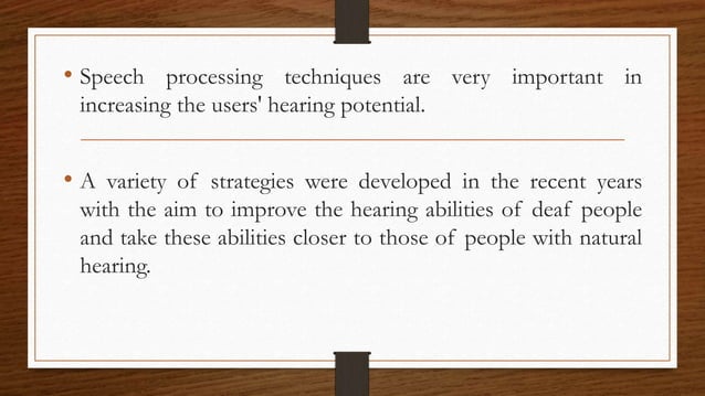 Speech Coding Strategies In Ci Pptx Digital Audio Computer