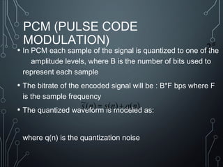 Speech coding techniques | PPT