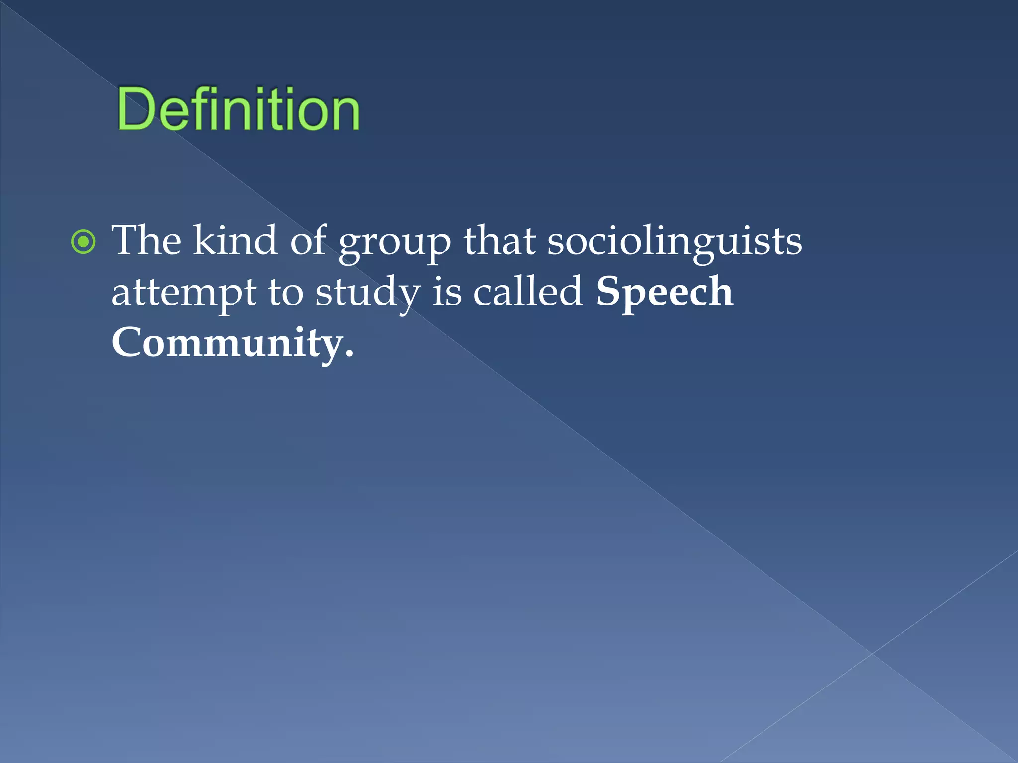 Speech communities | PPTX