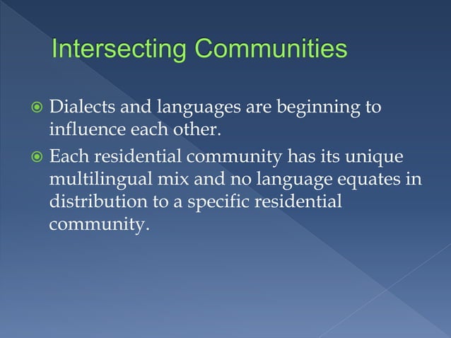 Speech communities | PPTX