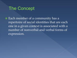Speech communities | PPTX
