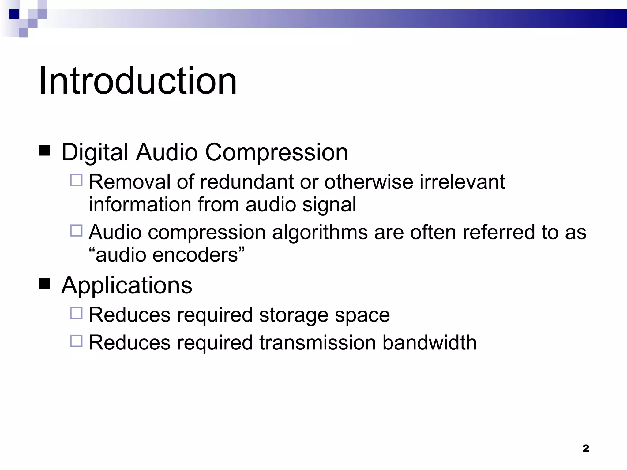Speech Compression | PPT