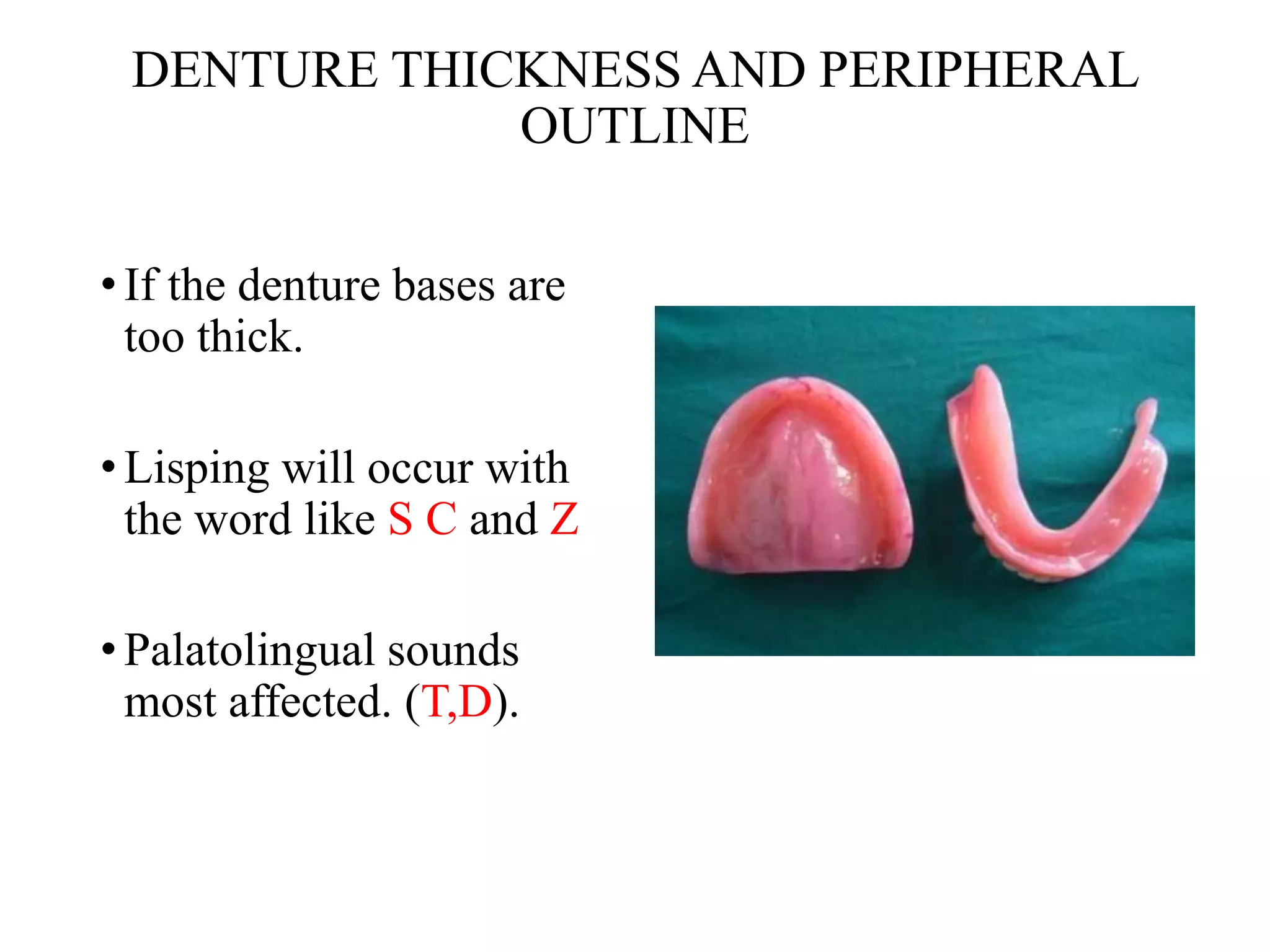 Speech consideration in complete denture | PPT
