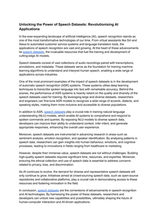 The Rising Importance of Data Labeling Companies in AI Development | PDF | Free Download