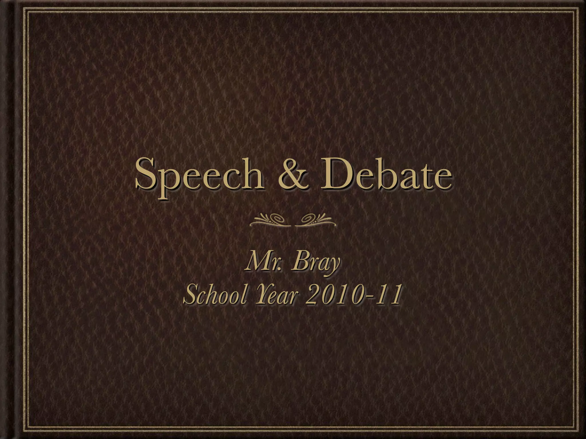 Speech & debate introduction | KEY | Educational Assessment | Education