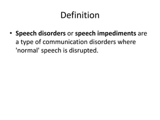 Speech defects | PPTX