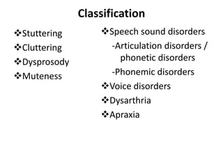Speech defects | PPTX