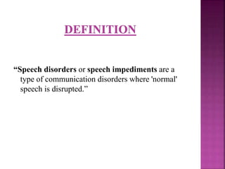 Speech defects and speech | PPTX