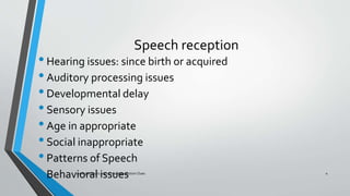 Speech delay and beyond | PPTX