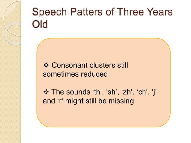 Speech Development and Speech Impairments | PPT