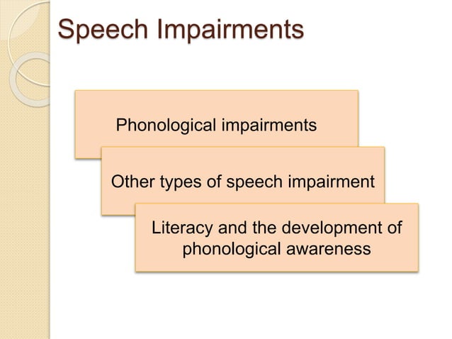 Speech Development and Speech Impairments | PPT