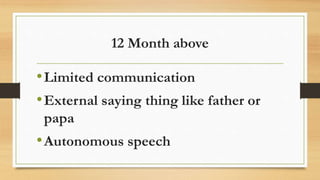 Speech development in children | PPTX