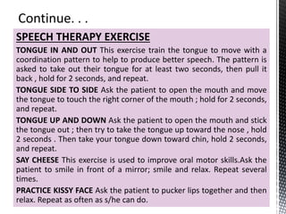 Disorders and Speech Therapy - Rahul SIR | PPTX