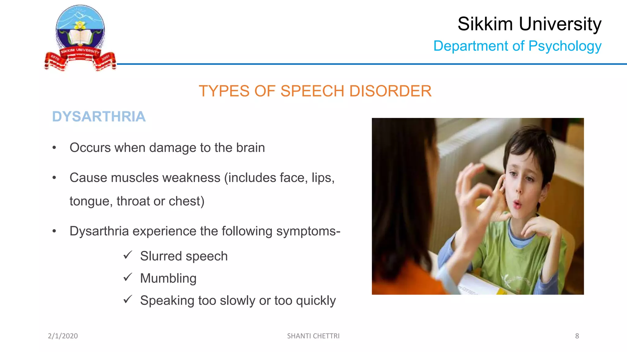 Speech disorder | PPTX
