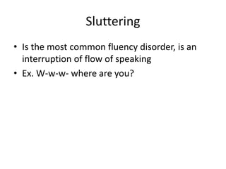 Speech disorder | PPTX