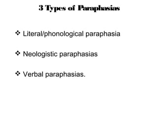 Speech disorder . | PPT