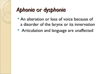 Speech disorders by DR,ARSHAD | PPT