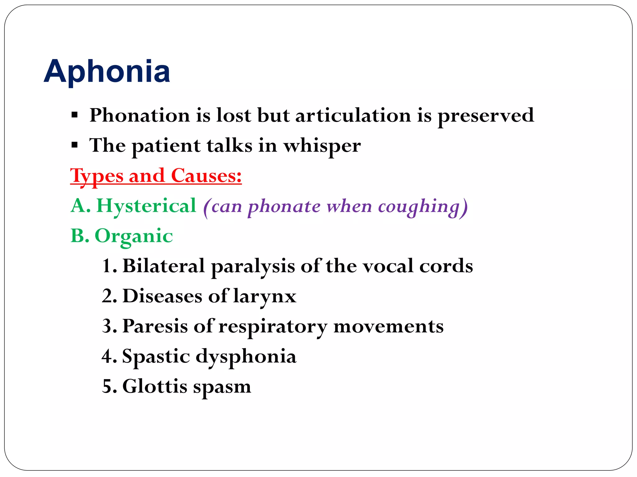 Speech disorders | PDF