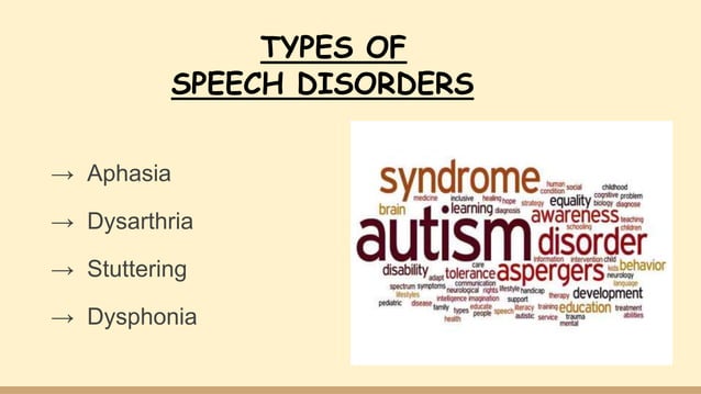 Speech disorders | PPTX