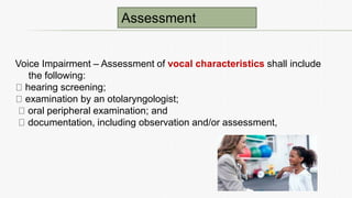 speech disorders.pptx-Describe various educational needs of students ...
