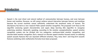 Speech emotion recognition from audio converted | PPT