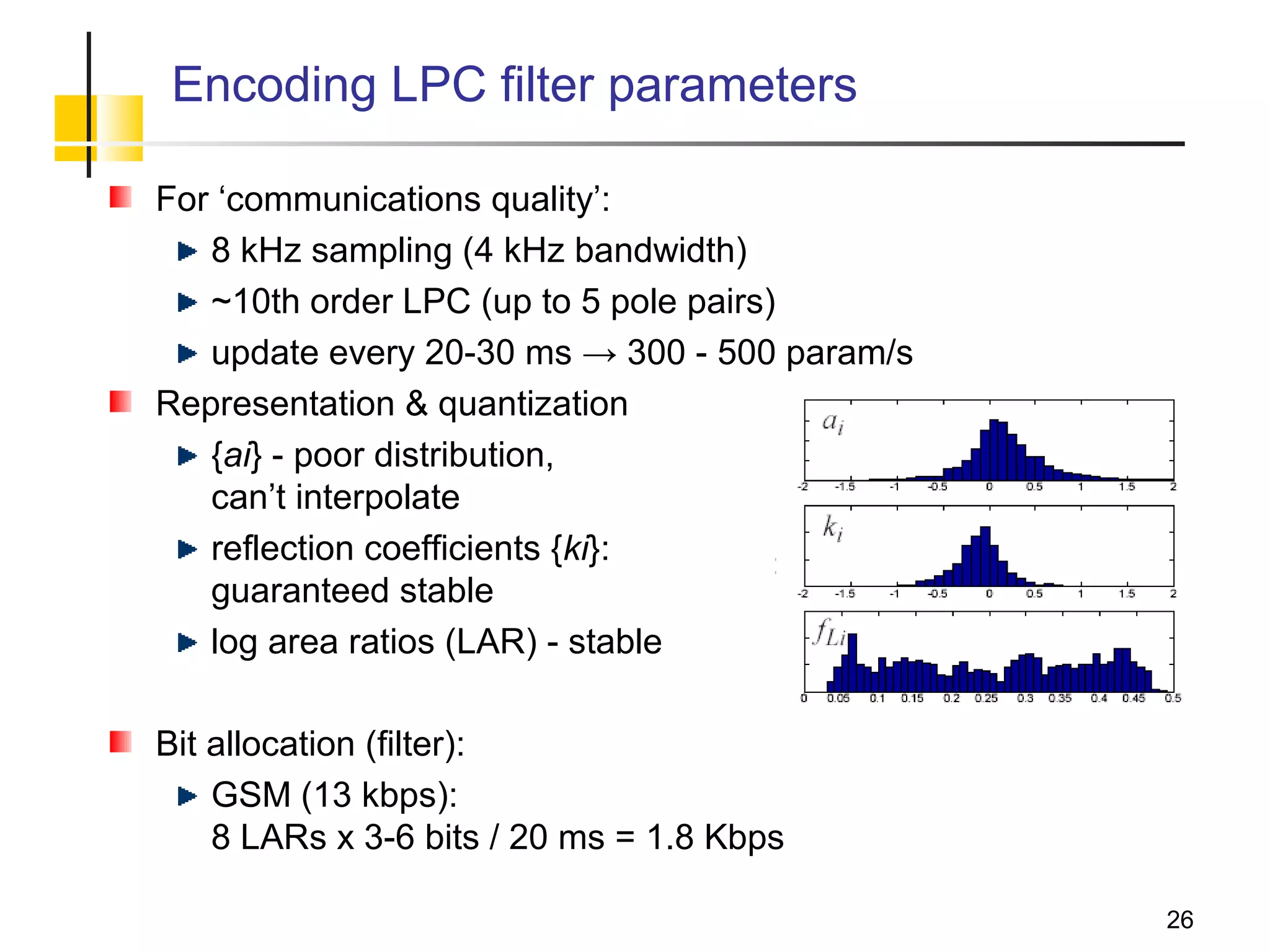 Speech encoding techniques | PPT