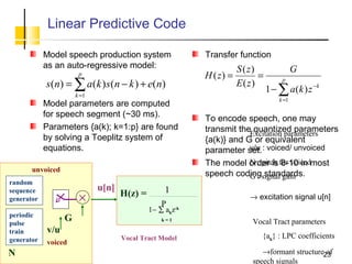 Speech encoding techniques | PPT