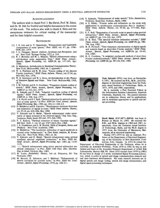 Speech Enhancement Using A Minimum Mean Square Error Short Time Spectral Amplitude Estimator ...