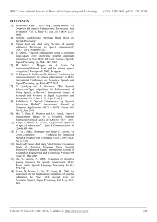 Speech enhancement using spectral subtraction technique with minimized cross spectral components ...