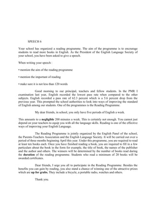 PT3 SPEECH essay sample | DOC