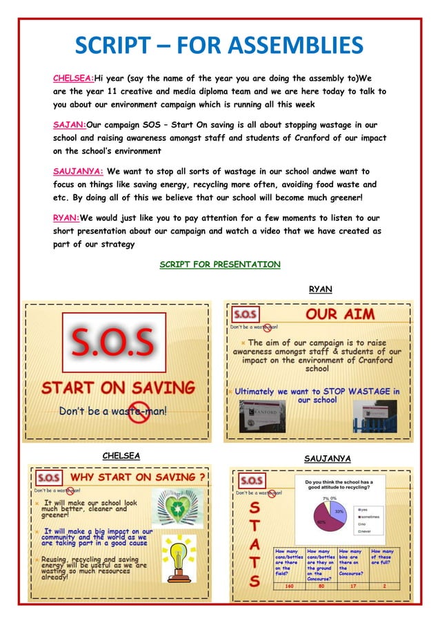 Script for Assemblies | PDF