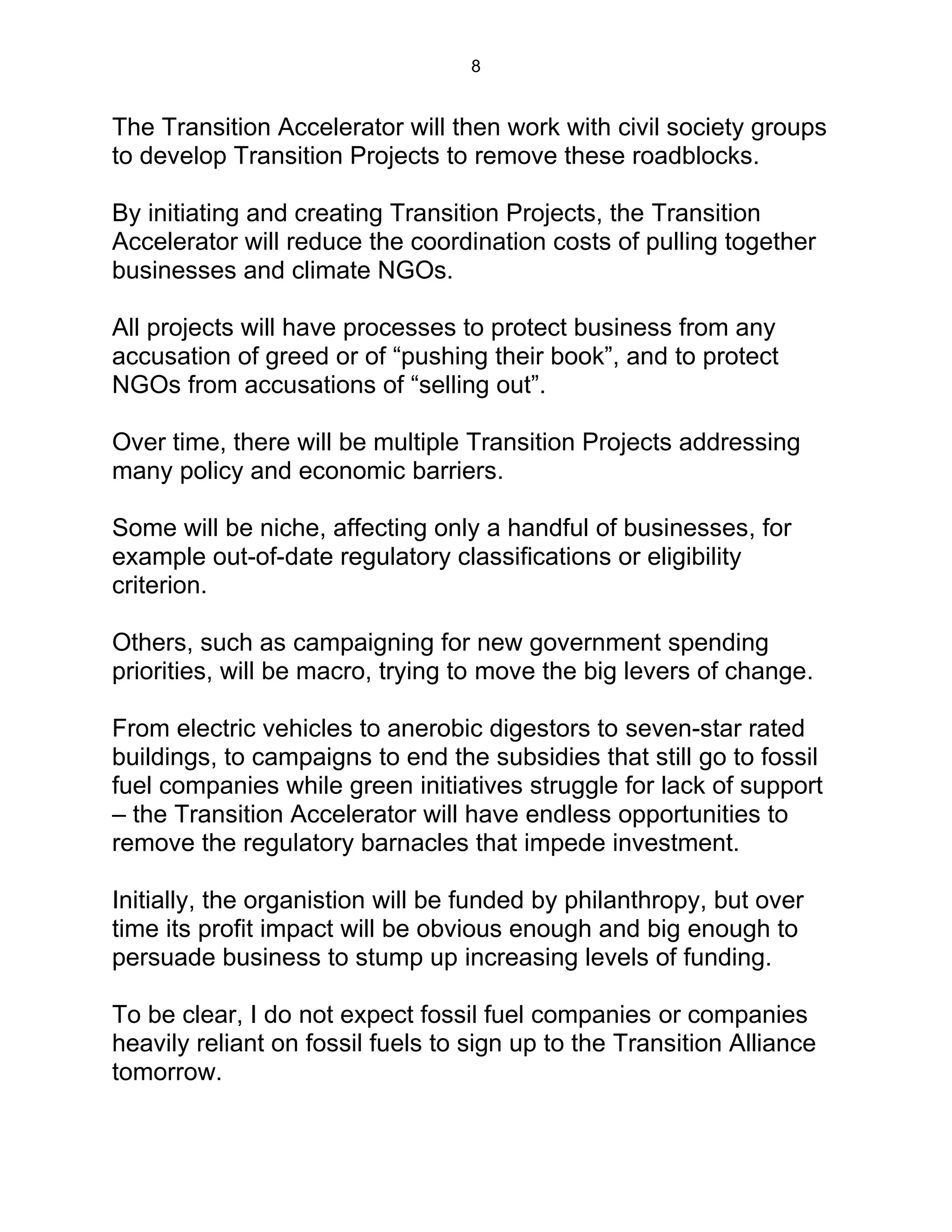 Alan Schwartz launches the Transition Accelerator | PDF