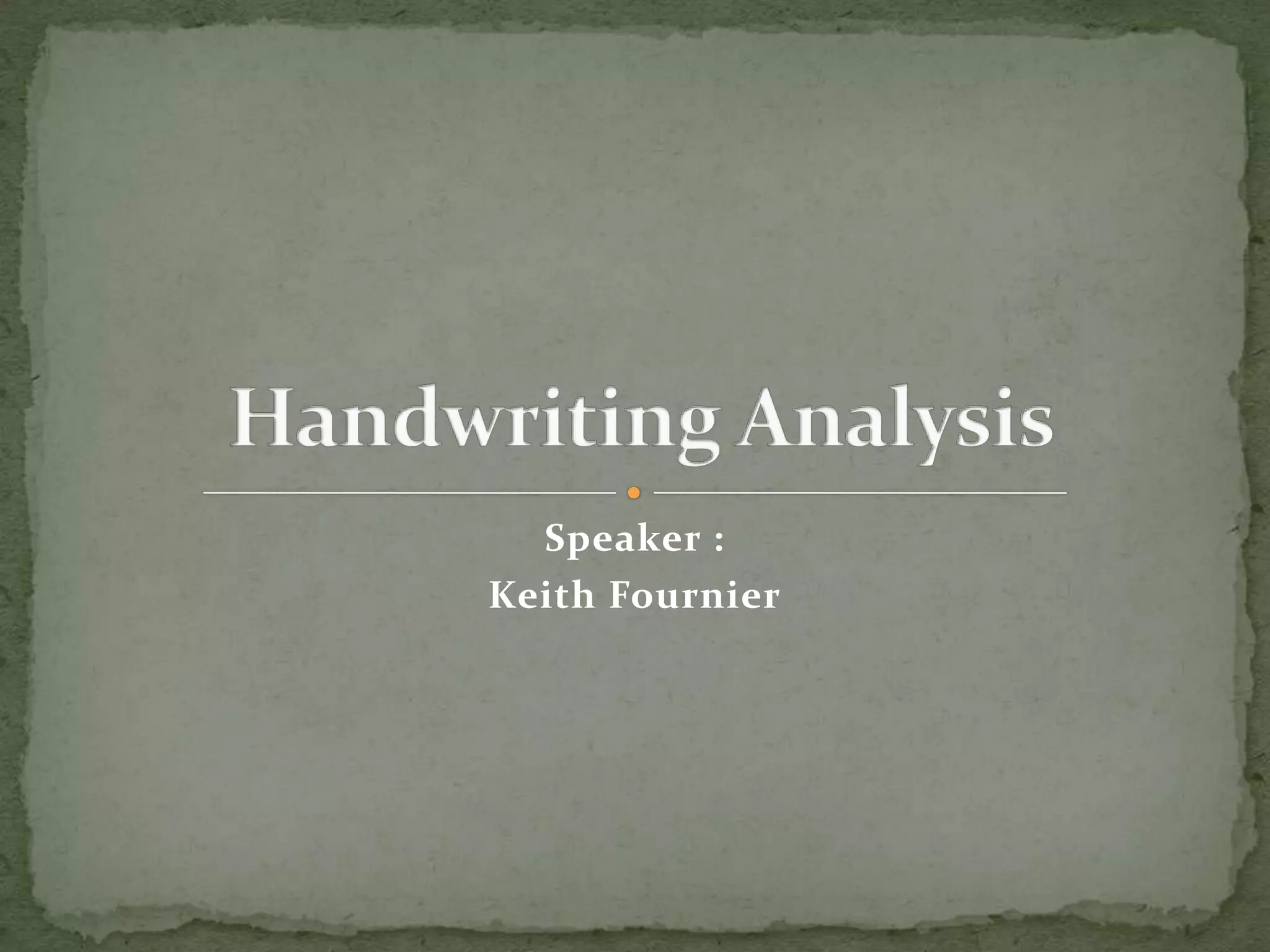 Speech handwriting | PPT