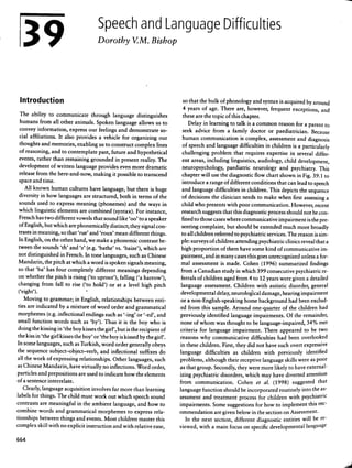 Speech and language difficulties (2002) | PDF | Ear, Nose and Throat Conditions | Diseases and ...
