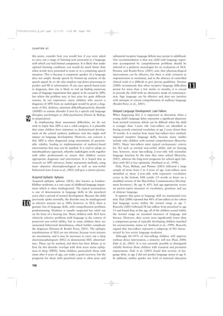 Speech and language disorders (2008) Bishop & Norbury | PDF