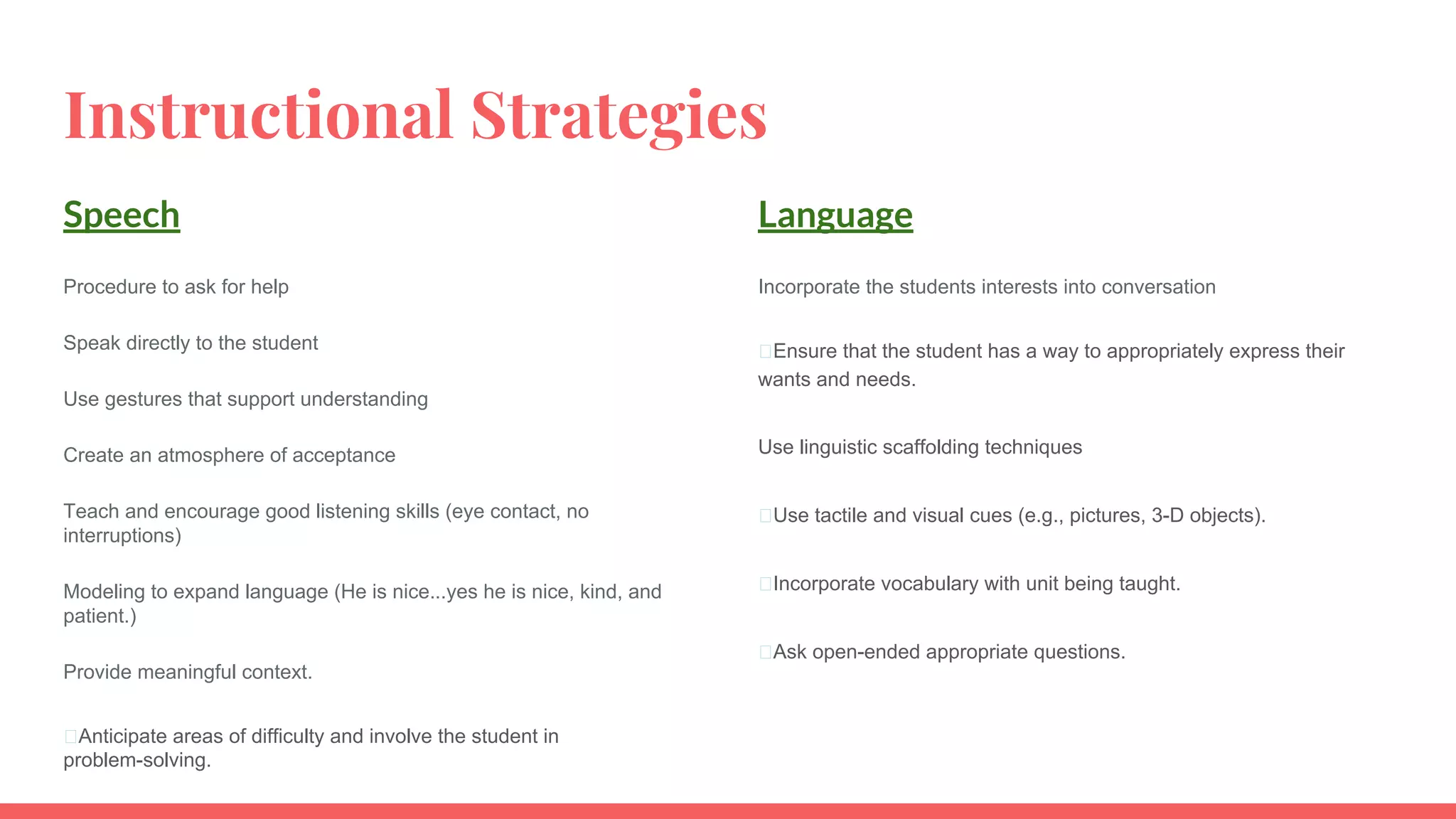 Speech and Language Impairments | PDF