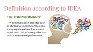 Speech and Language Impairments | PDF