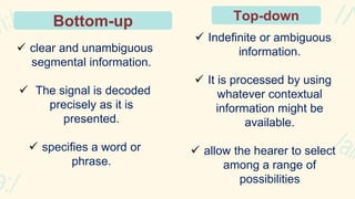 Bottom-up,Top-down Information | PPTX