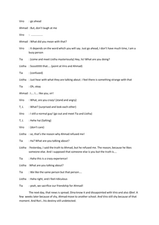 Teks/Naskah film Bahasa Inggris | DOCX | Talk Show | Genres