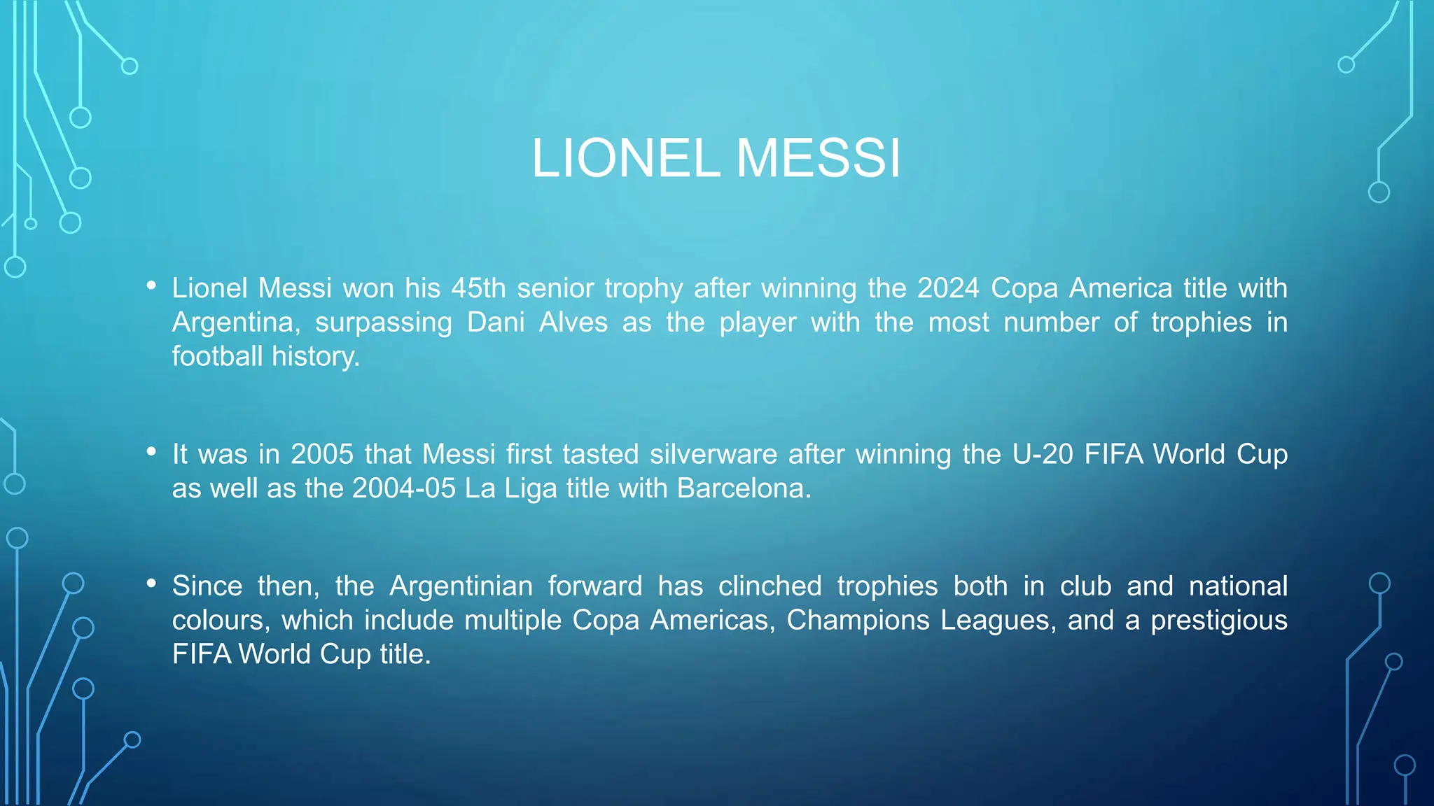 biografía Lionel Andrés Messi Cuccittini | PPT