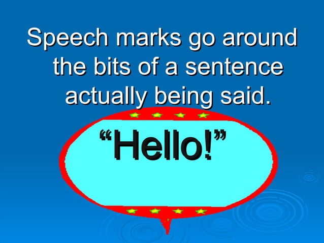 Speech marks | PPT