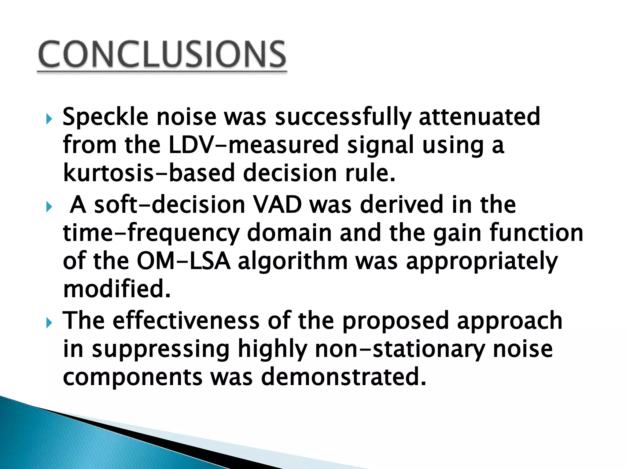 Speech measurement using laser doppler vibrometer | PPTX