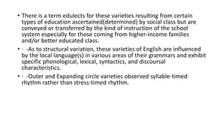 Speech and Theater Arts VARIETIES AND REGISTERS OF SPOKEN AND WRITTEN ...