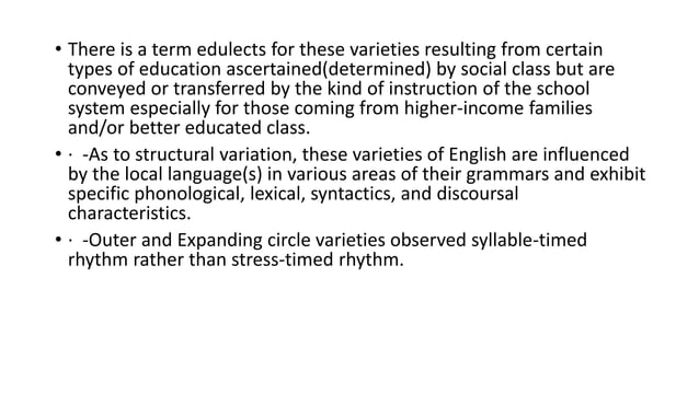 Speech and Theater Arts VARIETIES AND REGISTERS OF SPOKEN AND WRITTEN ...
