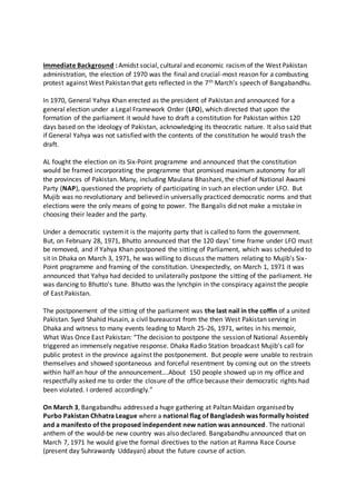 Speech of 7th march, 1971 | DOCX