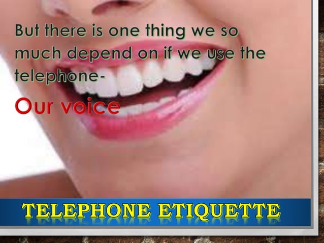 Telephone Etiquettes and Procedures | PPT