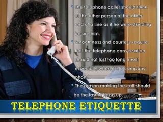 Telephone Etiquettes and Procedures | PPT
